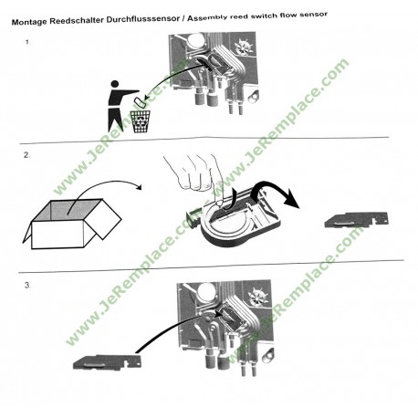 00611317 Contact débimètre de lave vaisselle bosch siemens